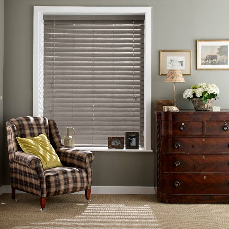 Ash Faux Wood Blind -50mm Slat - BudgetBlinds